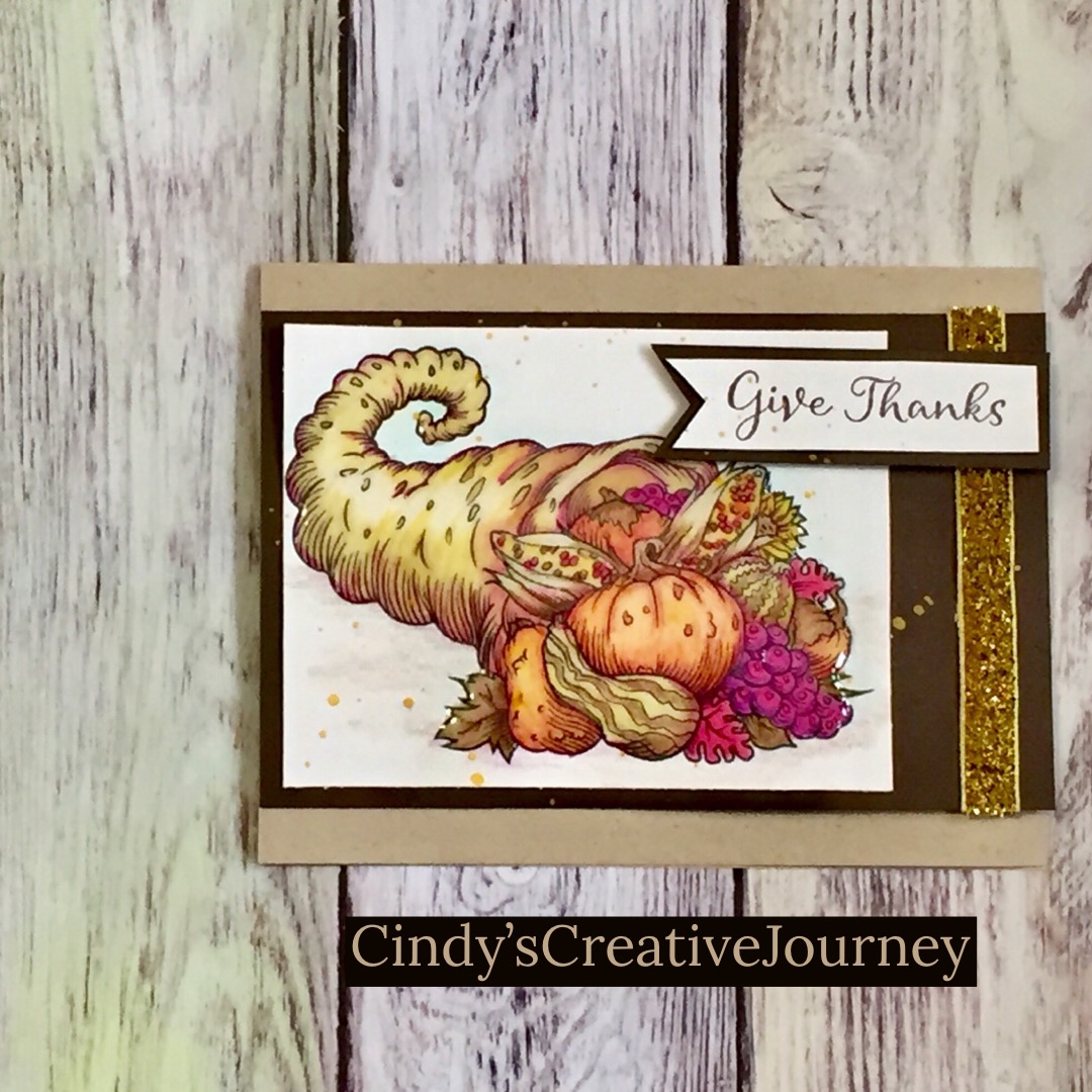 Cindy's Creative Journey: Thanksgiving Card using FSJ Bountiful Thanks