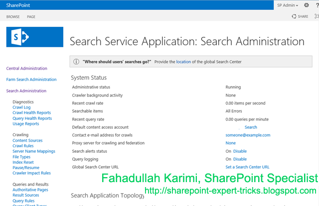 SharePoint Tips and Tricks: Configure Search Service Application on ...