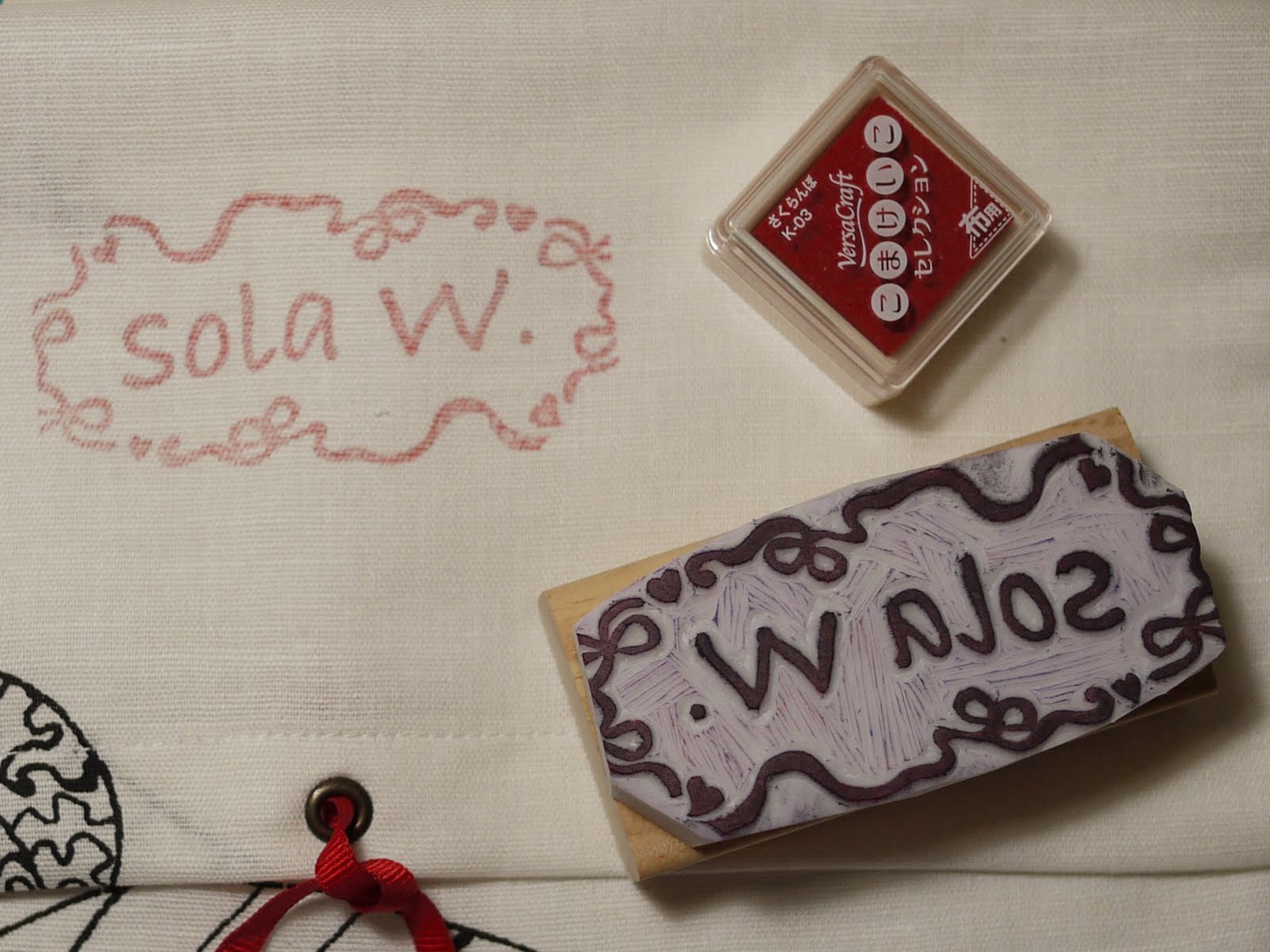 Original Functional Vegan Handmade Bag: Eraser Carving / How to make ...