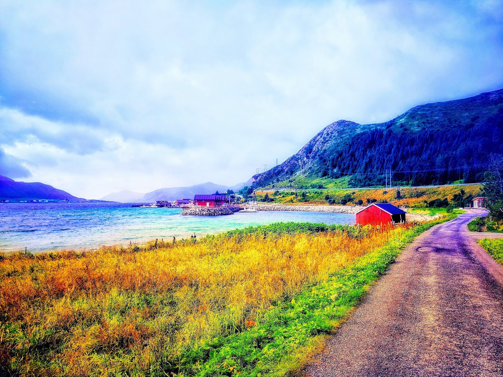 along the Norwegian coast