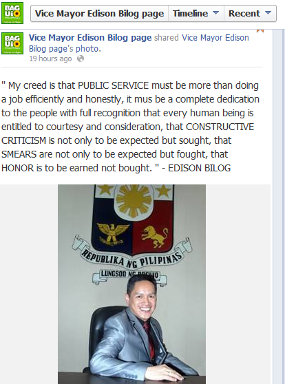 Did This Baguio Politician Just Plagiarize A Quote And Claim It As His Own?