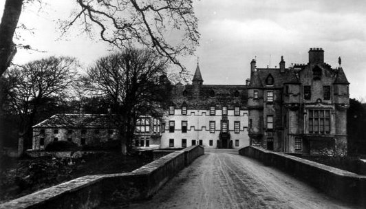 Tour Scotland: Old Photograph Cullen House Castle Moray Scotland