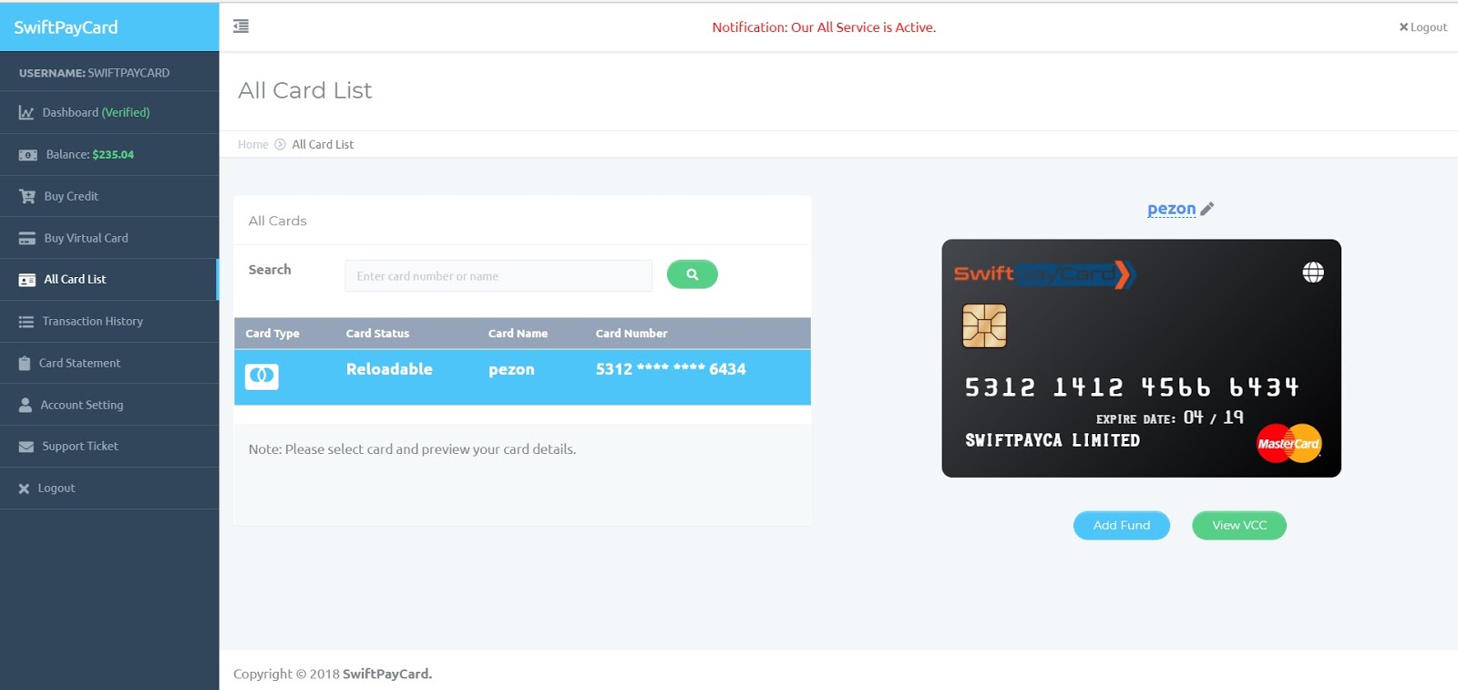 one time visa and mastercard