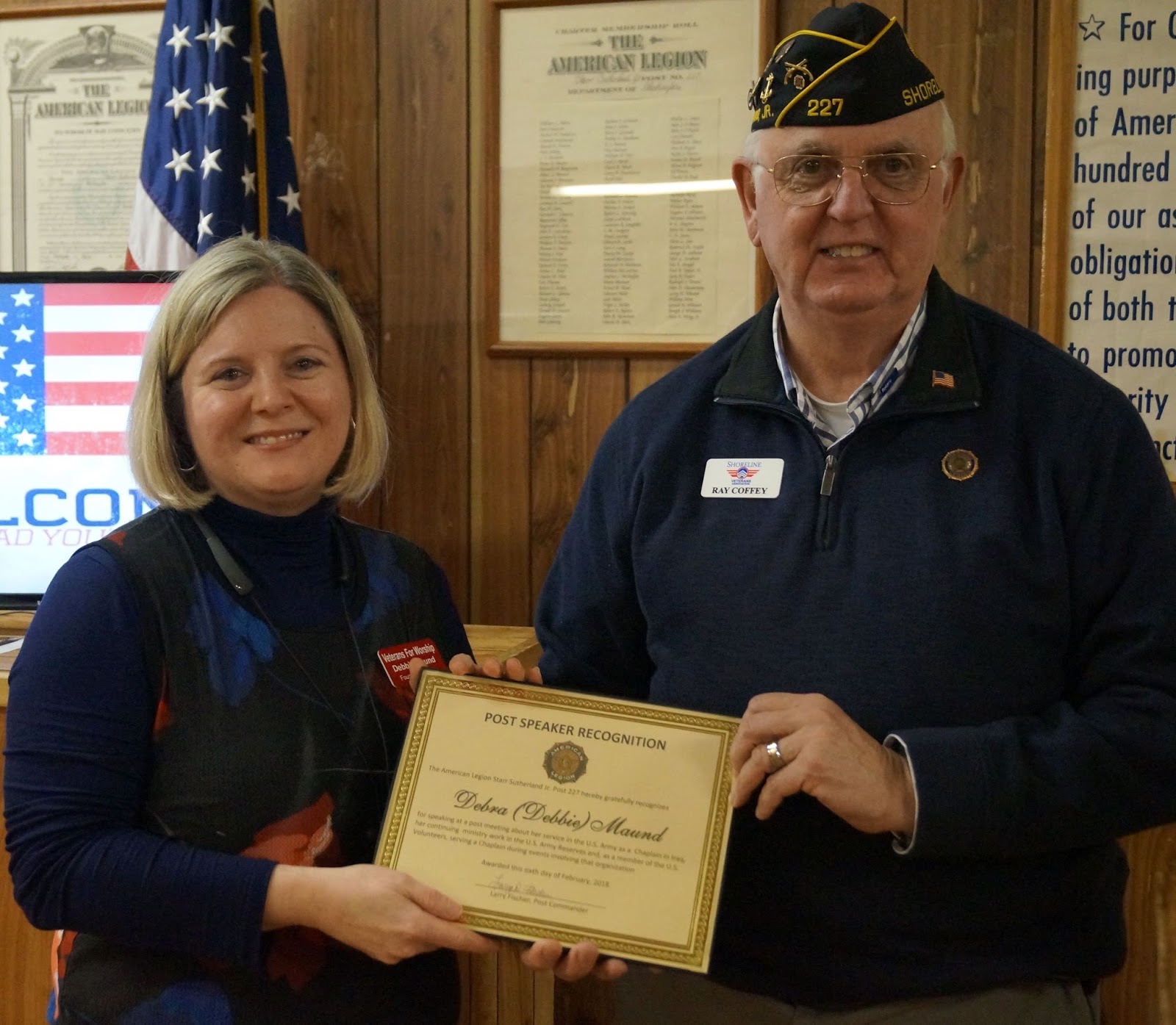 Shoreline Area News: Legion hears the WWII story of the Four Chaplains