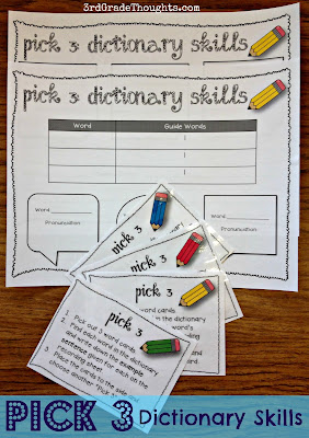 Holiday Word Work and Pick 3 Skill Practice | 3rd Grade Thoughts
