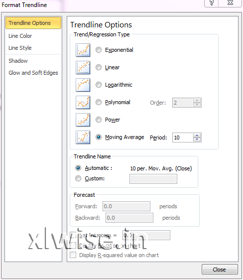 How to add a trend or Moving Average line to a chart in Excel - Excel ...