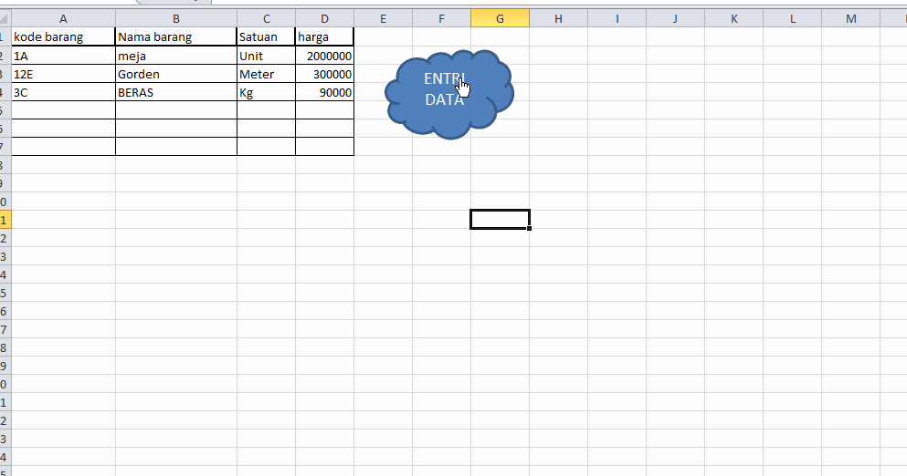 Something New!: Cara membuat form isian data sederhana di Ms Excel