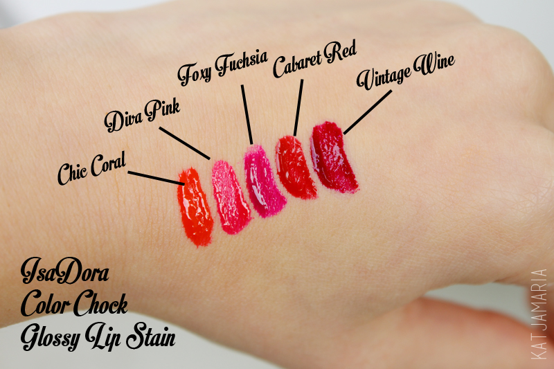 Katjamaria: IsaDora Color Chock glossy lip stain - 5 sävyä