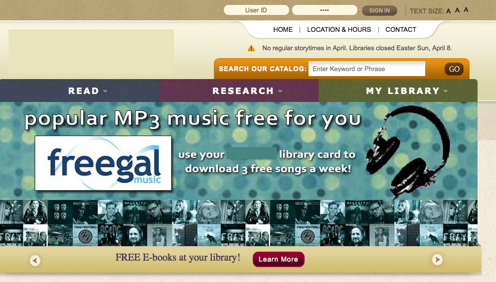 Past, Imaginary, and Future: How to Use Freegal from your library