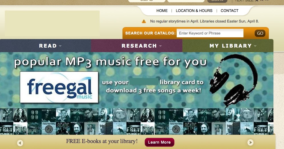 Past, Imaginary, and Future: How to Use Freegal from your library