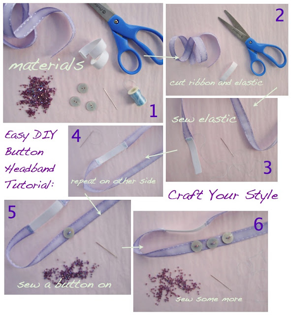 Craft Your Style: Ribbons and Buttons Headband Tutorial