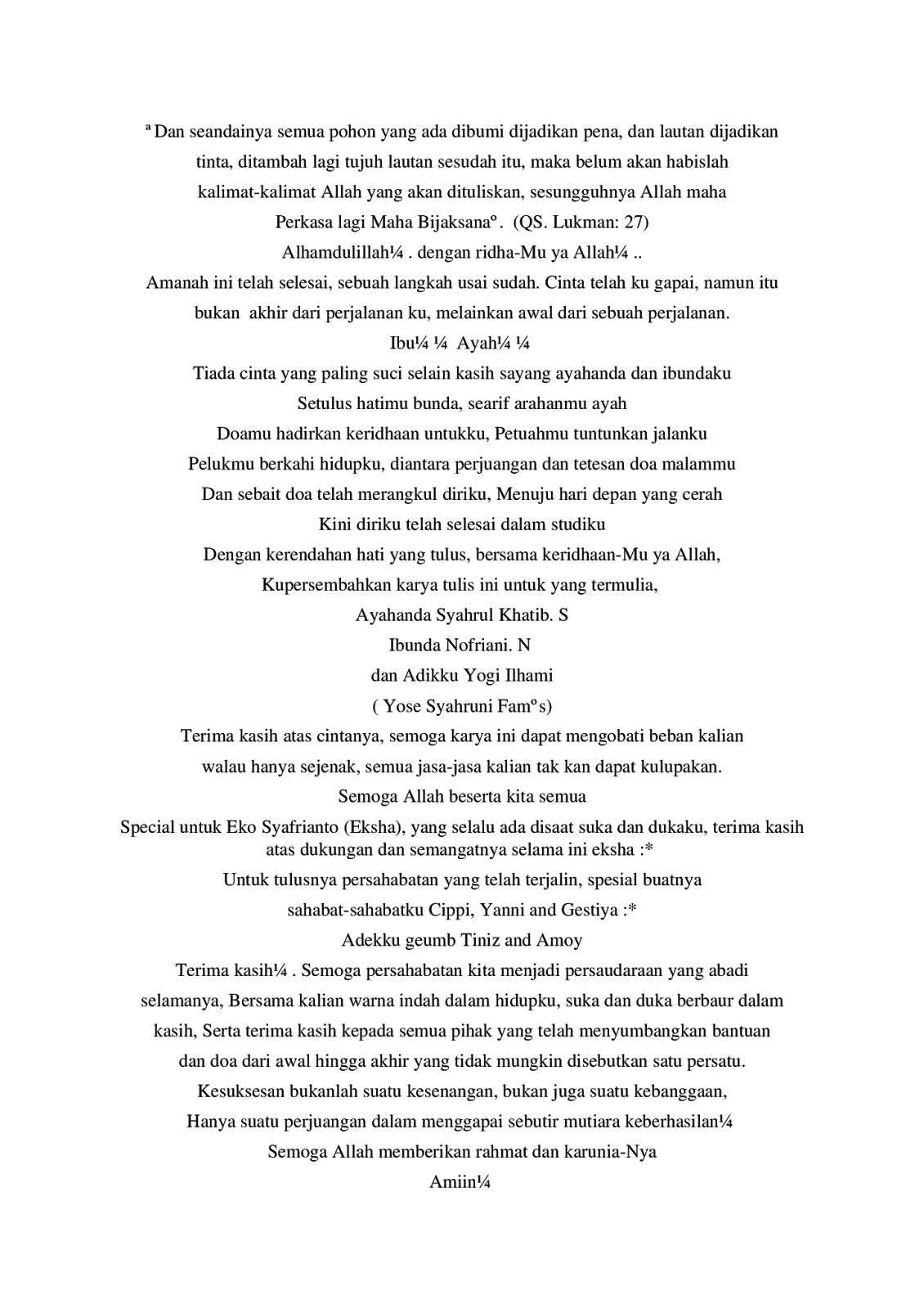 halaman persembahan skripsi - wood scribd indo