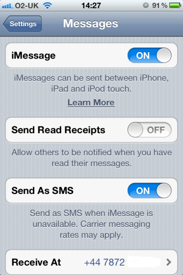 Apple Devices Help, How to's, Review and much more: Setting up iMessage ...