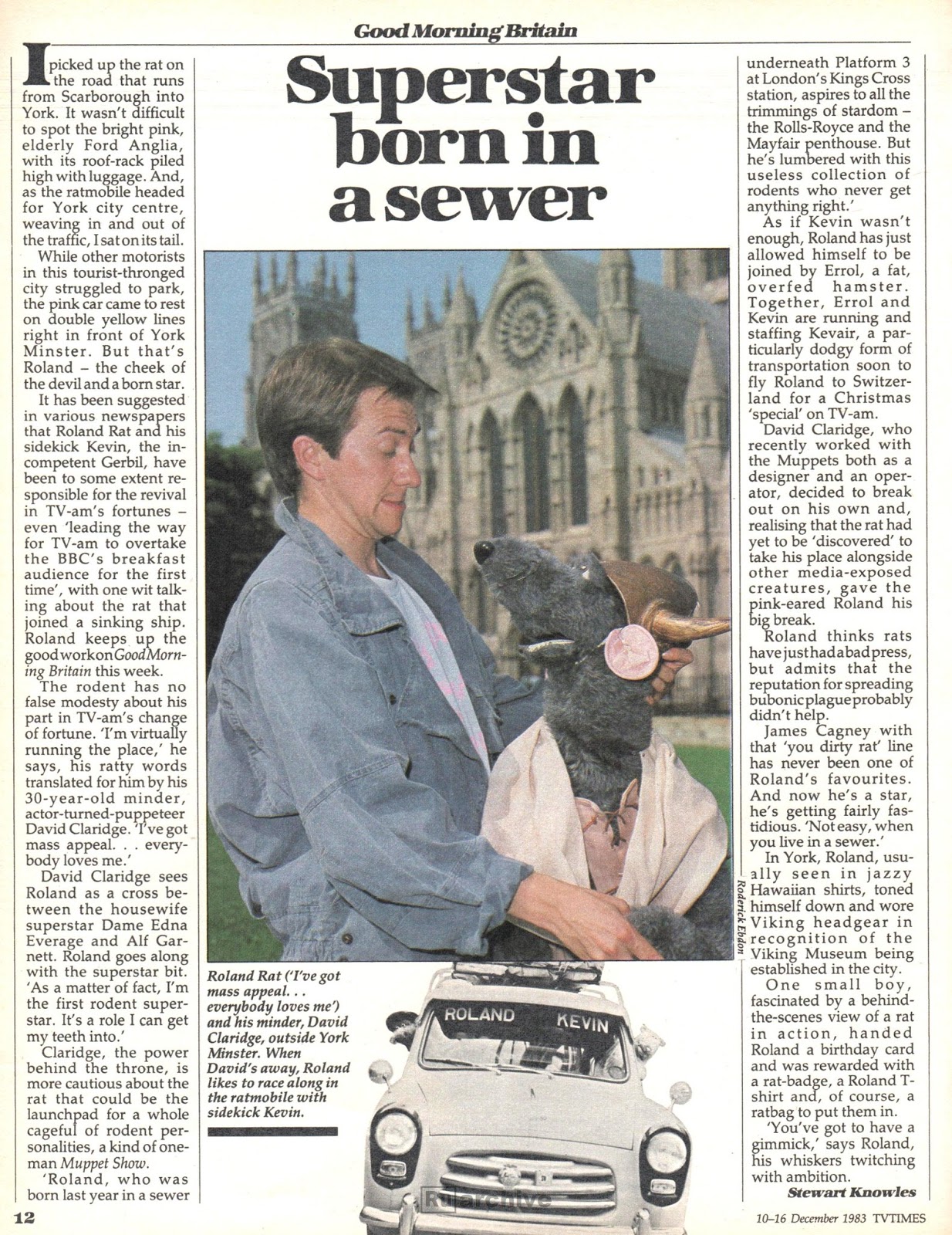 Curious British Telly: David Claridge: Who Is the Man Behind Roland Rat?