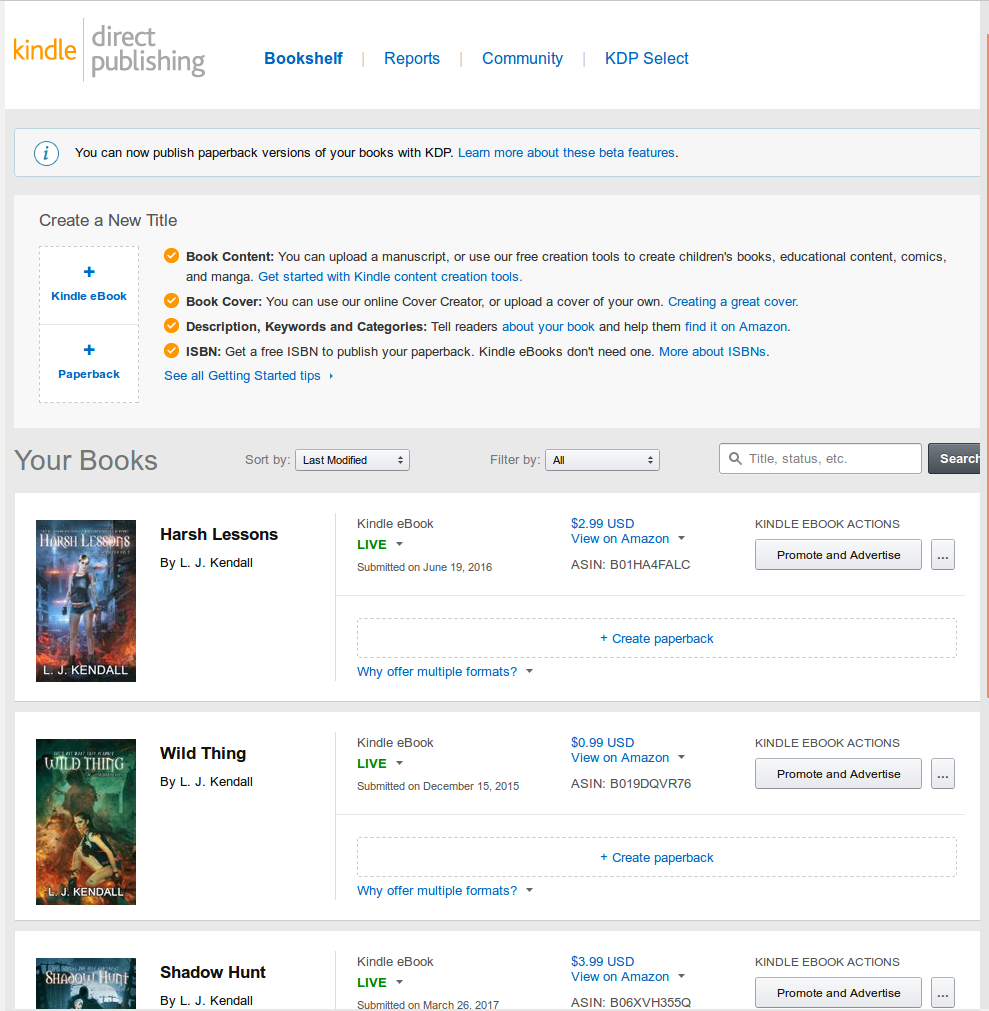 A Toe in the Ocean of Books: Correcting your book on Amazon