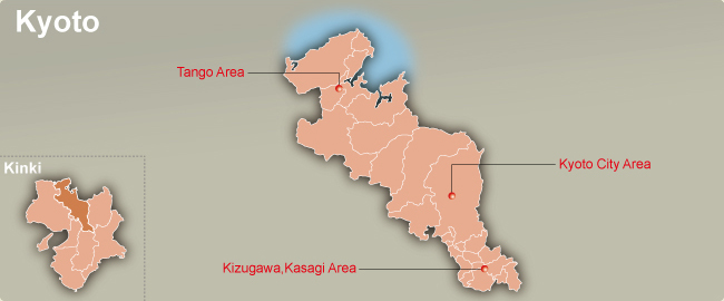Kyoto Map Regional City | Regional City Maps of Japan