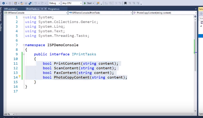 Interface Segregation and Dependency Inversion Principle