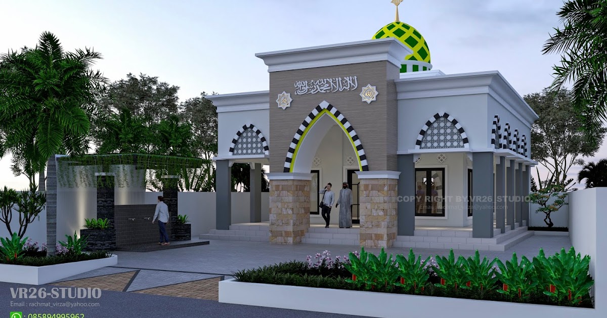 3D-visualizer: Desain Musholla Minimalis Modern 2019