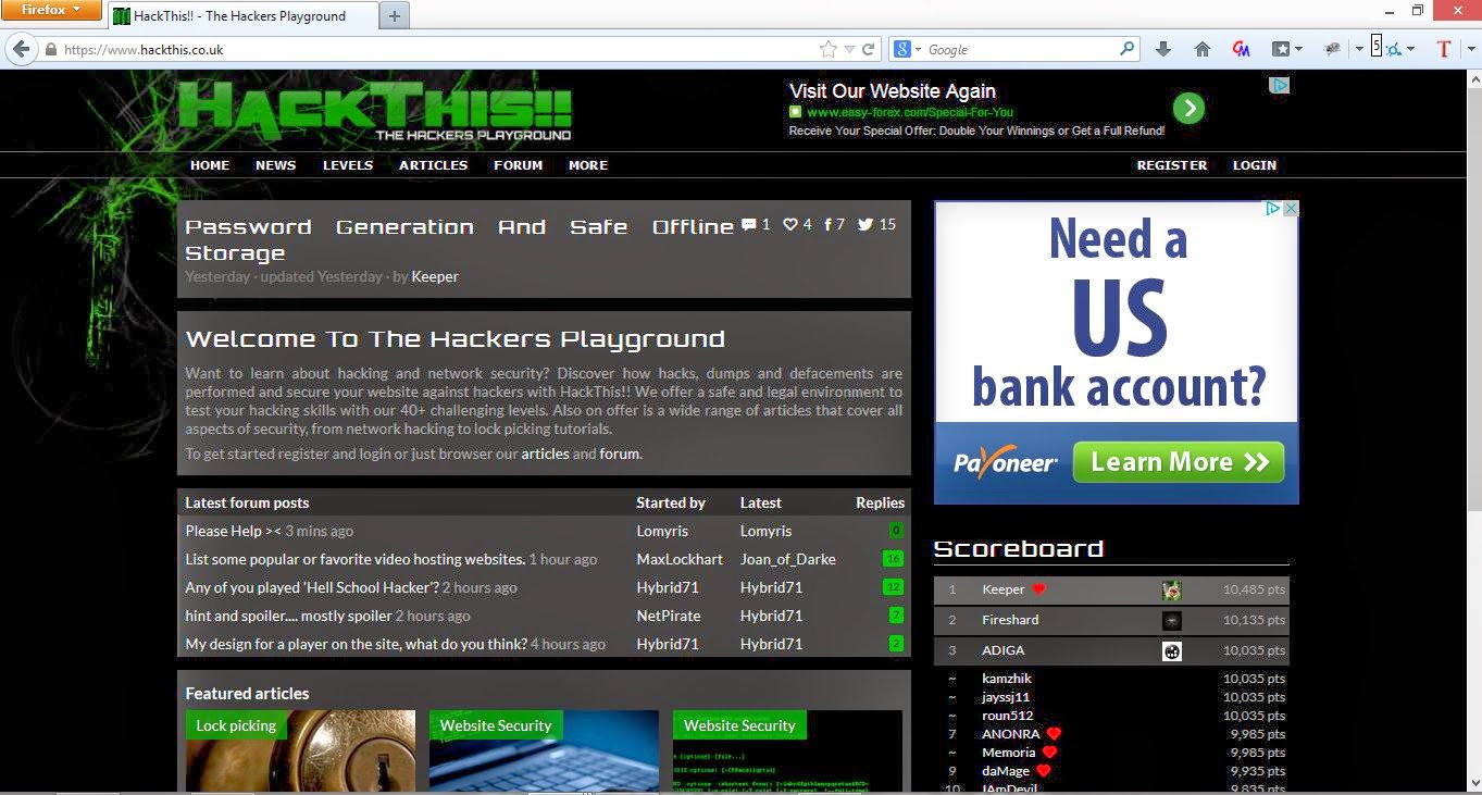 TechSpot: HackThis!! - The Hackers Playground