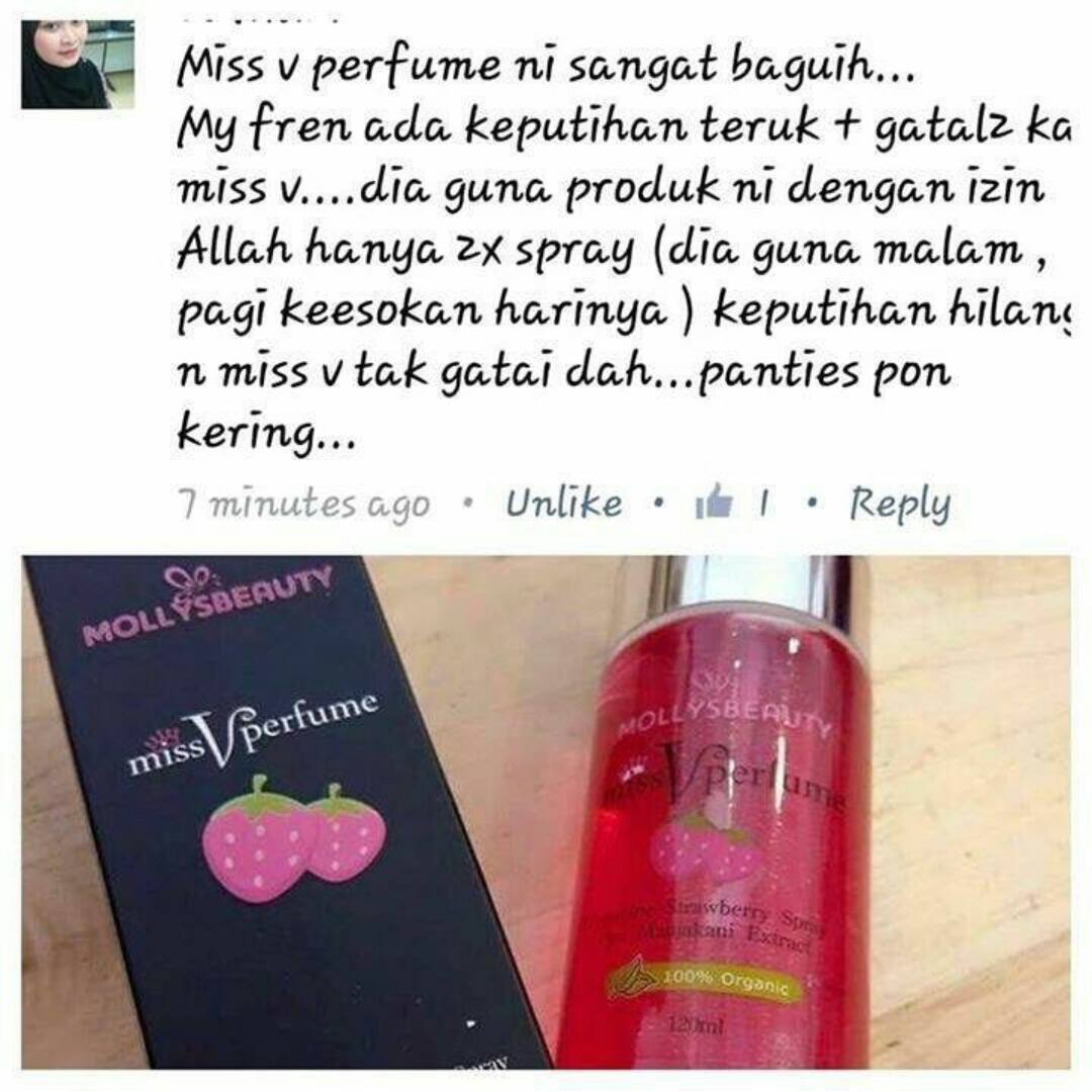 MISS V PERFUME BY MOLLYS BEAUTY : KETAT WANGI KEPUTIHAN TIADA
