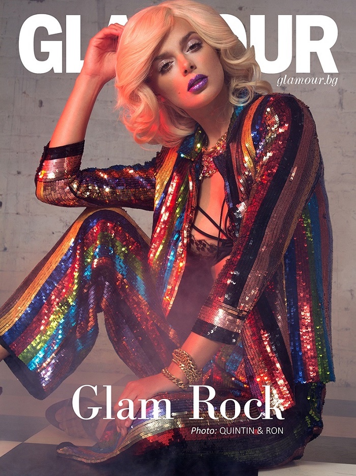 Ultra Tendencias: Danielle Knudson luce diseños de estilo Glam Rock para Glamour Bulgaria