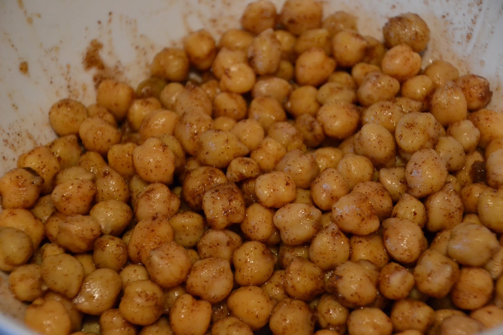 Much Ado About Somethin: Sweet and Spicy Roasted Chickpeas