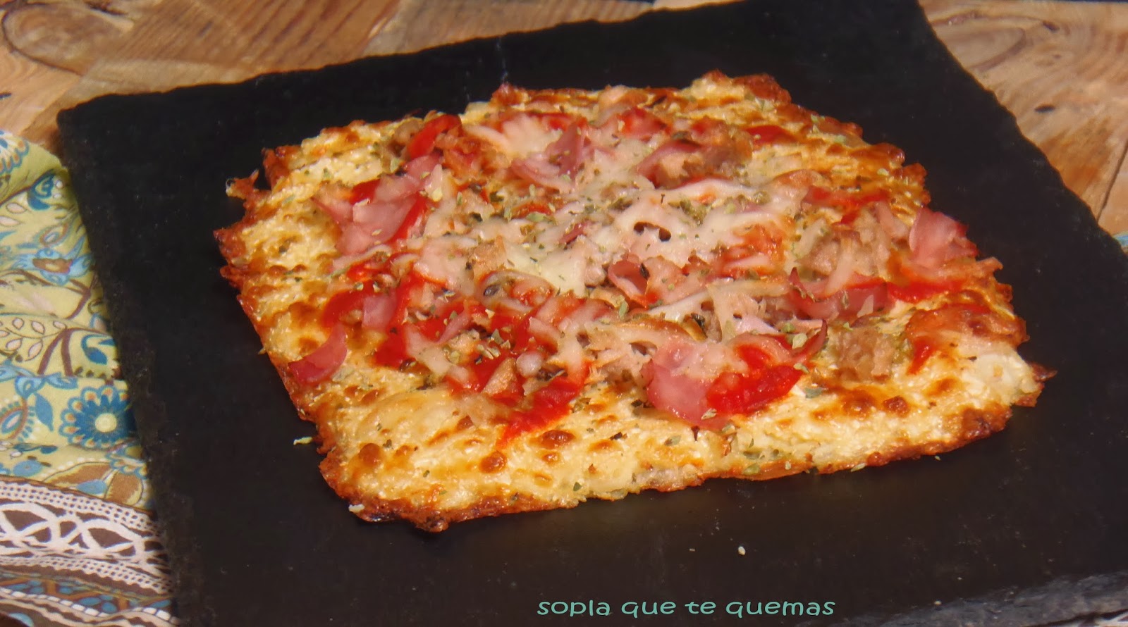 sopla que te quemas: MASA DE PIZZA CON COLIFLOR