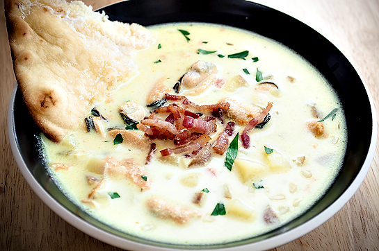 Feeding Andy: Curried Mussel Chowder