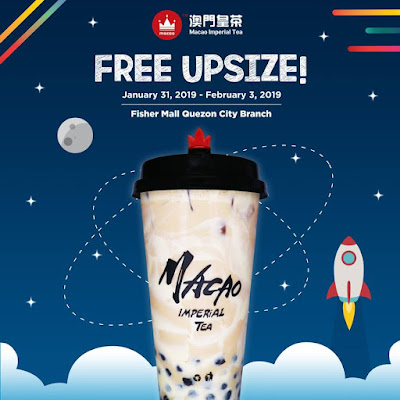 Manila Shopper: Macao Imperial Tea Fisher Mall FREE Upsize Promo: Jan ...