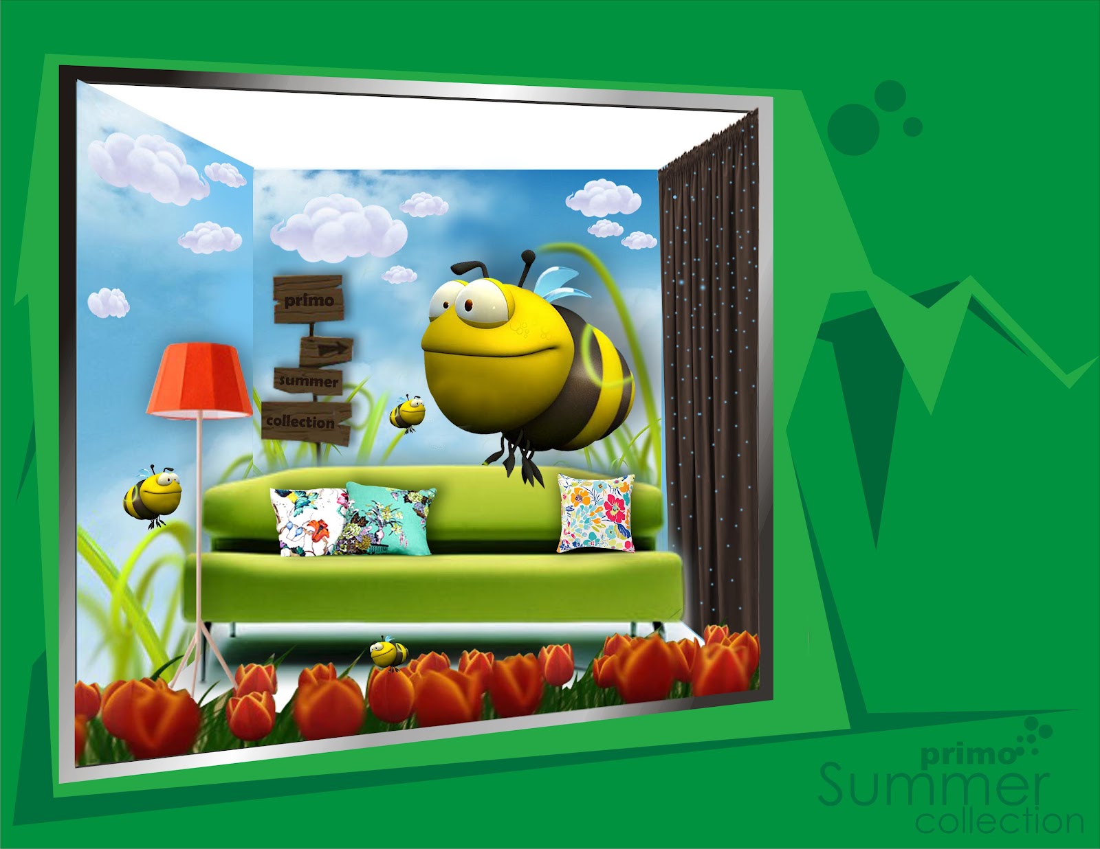 Rajesh Nakar Artist from India: Summer Window Display for furniture ...