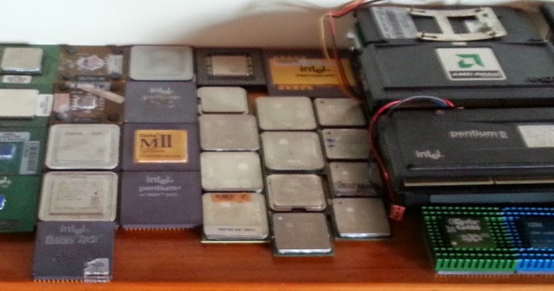 Apresentando a minha coleção de processadores antigos
