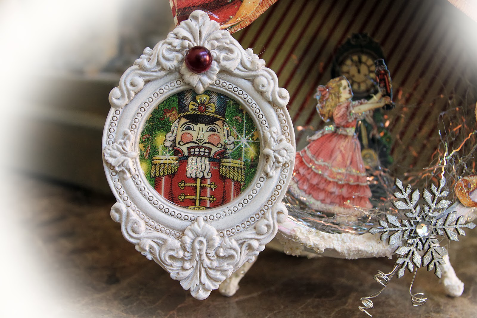 My Glitter Coated Life: Nutcracker Sweet Assemblage Clock~Reneabouquets ...