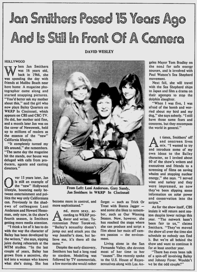 Zebradelic: Jan Smithers gets some more press