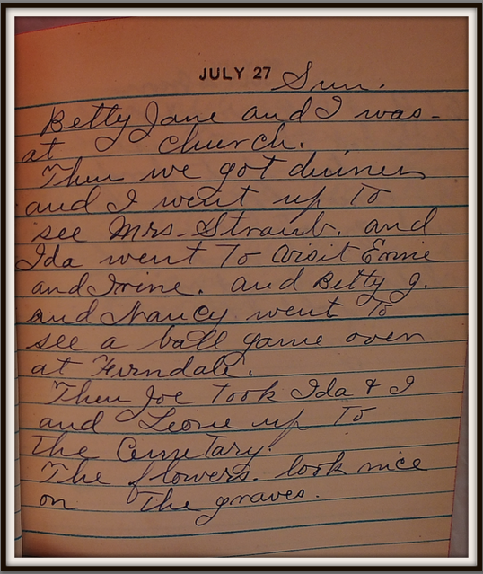 Vintage Johnstown: July 27, 1947: Diary of a Johnstown Housewife Vintage Johnstown: July 27, 1947: Diary of a Johnstown Housewife