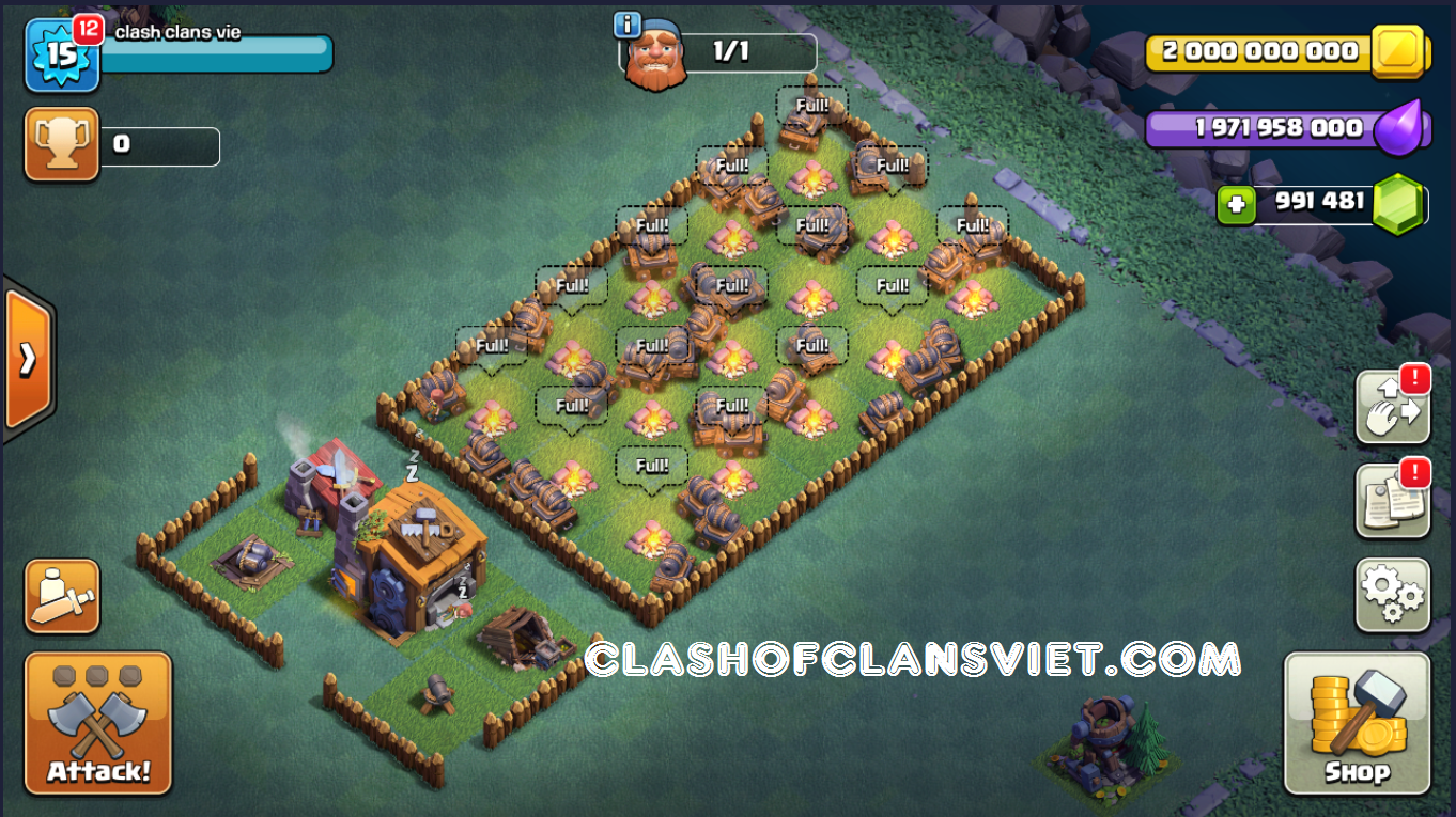 Bản hack Towwn Hall 12 Micro Clash Update ngày 11/6/2018 | Clash of ...