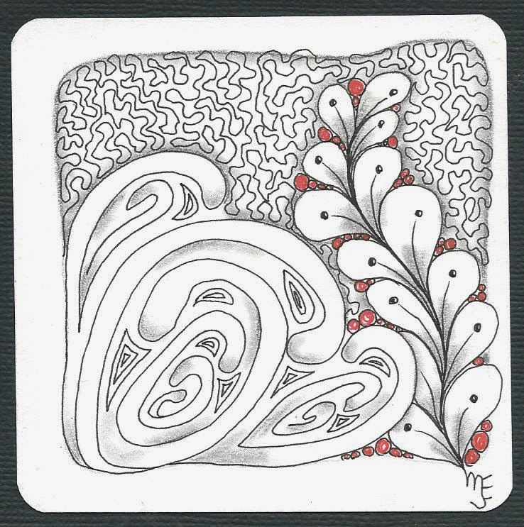 thehappytangler: Day 6 from One Zentangle a Day