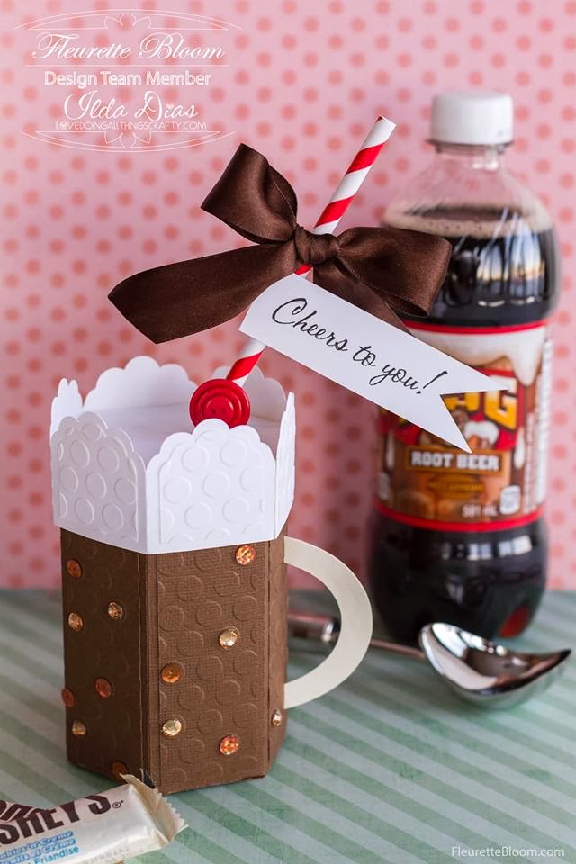 I Love Doing All Things Crafty: 3D Paper Root Beer Float Treat Box ...