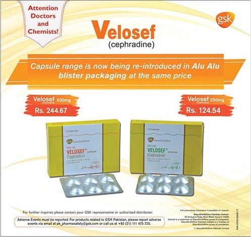 Velosef (Cephradine) Capsule Price In Pakistan