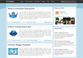 HTML5 Twitter Blogger Template | Template Blogger