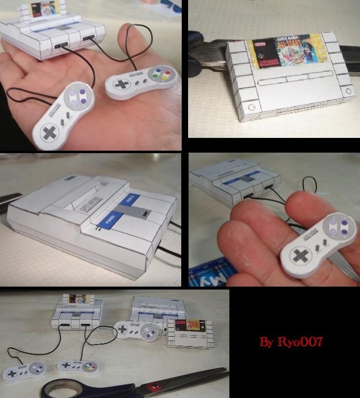 Super Nintendo Entertainment System (SNES) Papercraft Model - PAPEROX ...