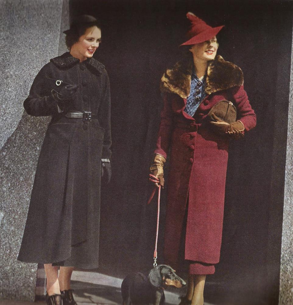 Four and Twenty: The Skinny -- Winter Coat Fashion of 1935