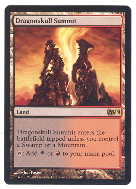 Magic the Gathering Adventures: Recent Core Sets: Dual Lands