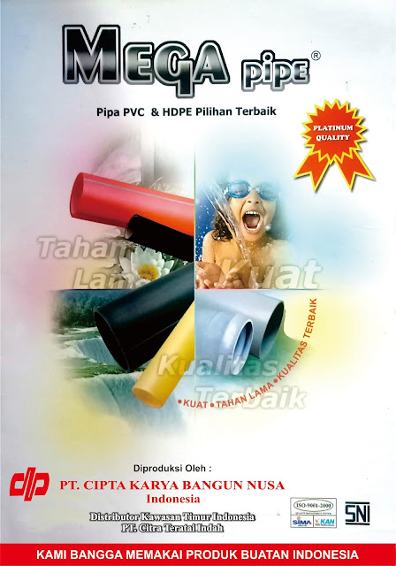 Distributor MEGA PIPE Indonesia: Brosur Pipa PVC dan HDPE