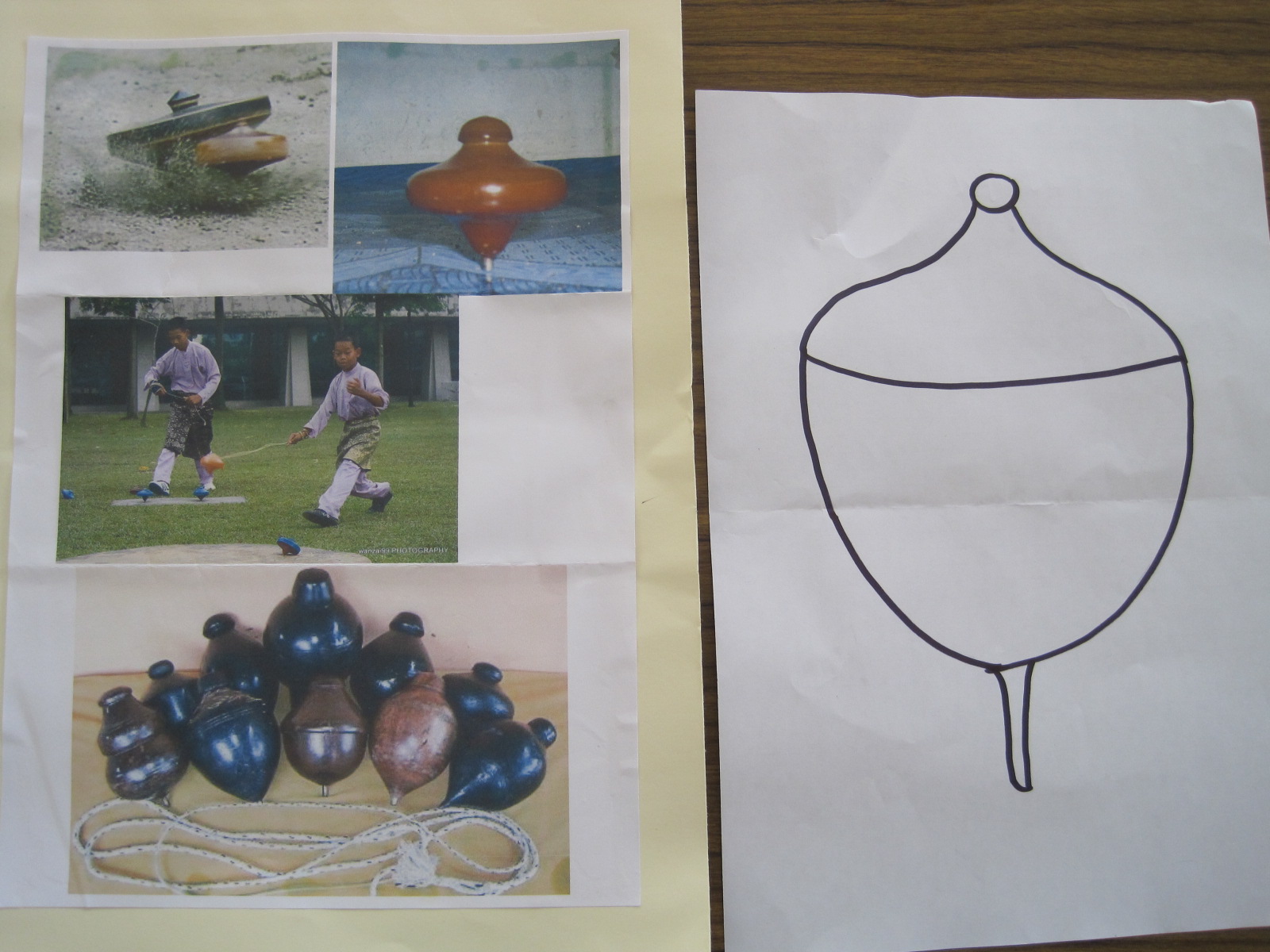 My Artistic Gallery: Bidang Mengenal Kraf Tradisional - Gasing Mudah