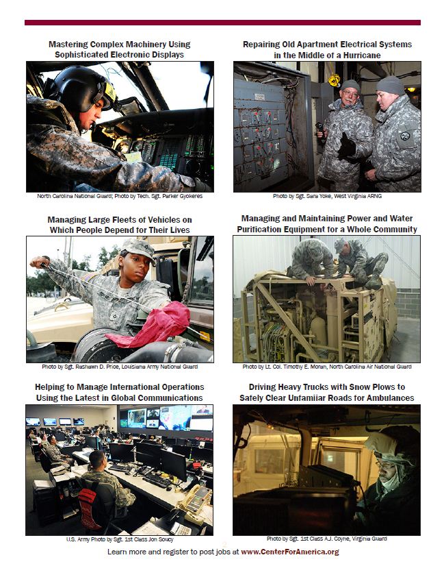 American Jobs for America's Heroes: New Campaign Flyer Shows Diverse ...