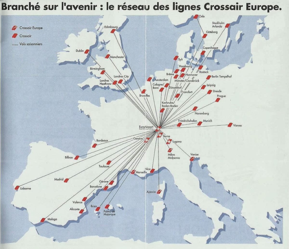 Airline memorabilia: Crossair Europe (1999)