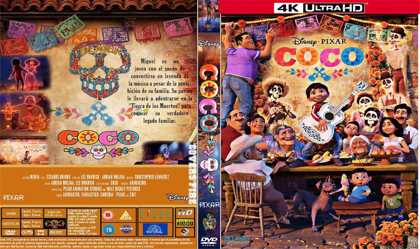 covers fire - caratulas gratis: Disney COCO - MP4