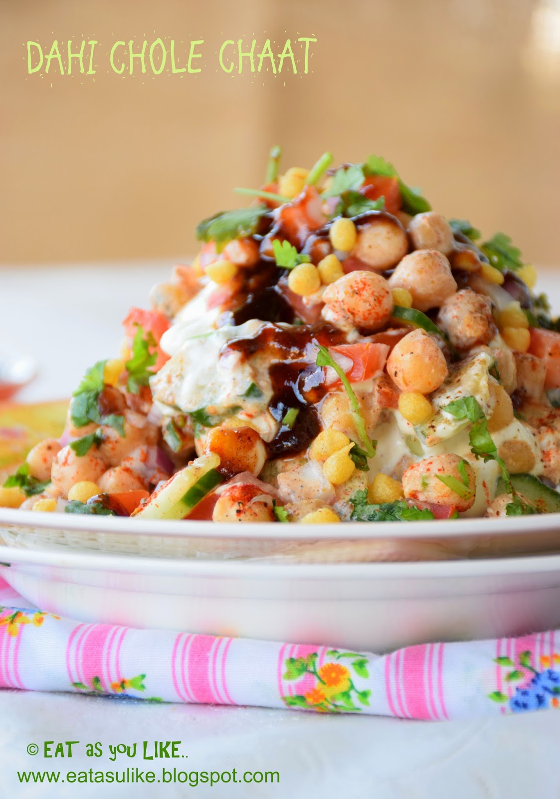 Eat as you Like: CHOLE CHAAT OR DAHI CHOLE CHAAT