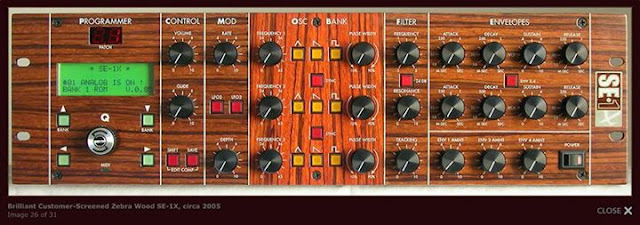 MATRIXSYNTH: Custom Studio Electronics SE-1X with Zebra Wood Front Panel