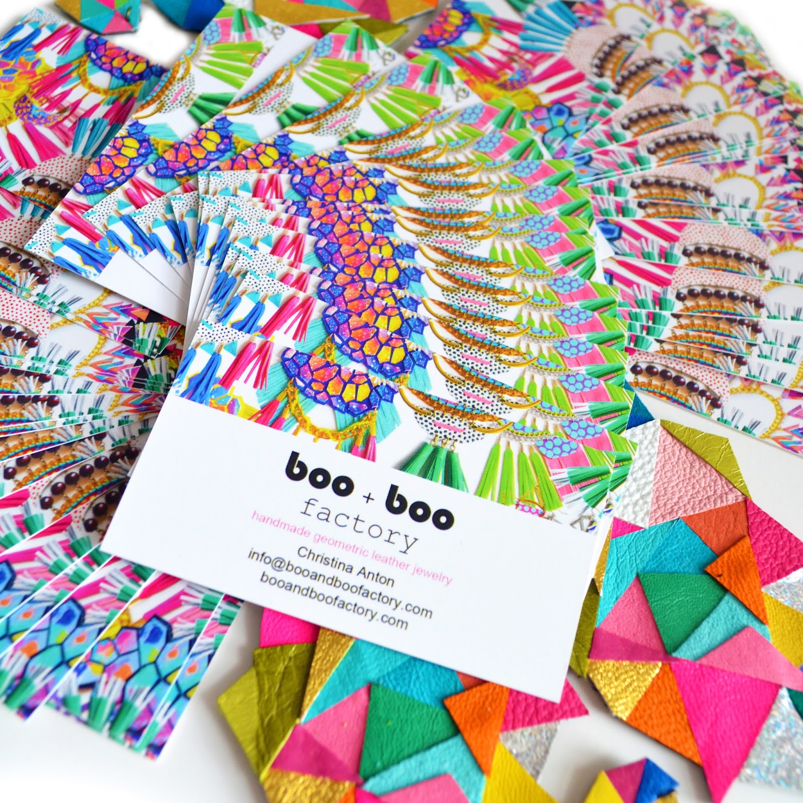 Boo and Boo Factory: Boo and Boo Factory Business Cards and Jewelry Update